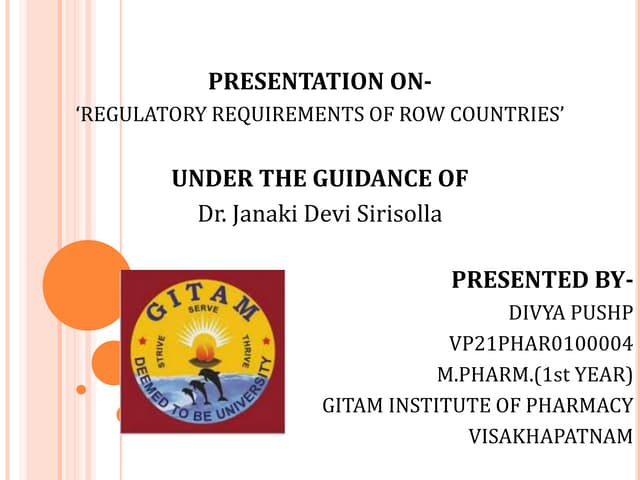Rest of world(row) Naveen Balaji | PPTX