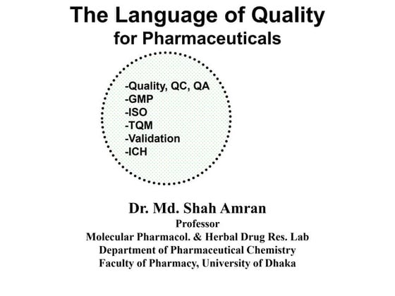 Good manufacturing practice (gmp) | PPT