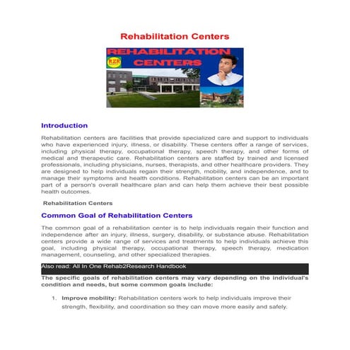 Drug rehabilitation center architectural synopsis | PDF