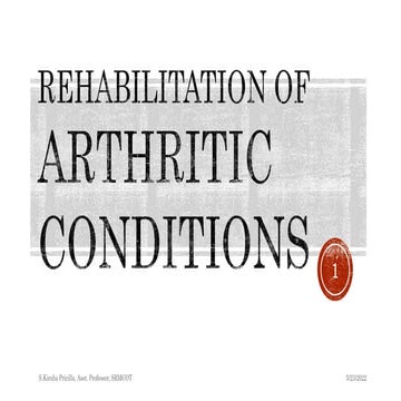 Rehabilitation of Arthritis.pptx