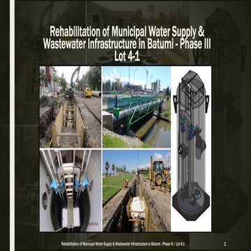 Rehabilitation of Municipal Water Supply and Wastewater Infrastructure ...