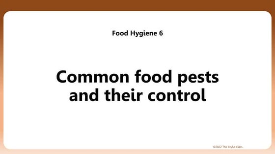 Common Food Pests and Their Control | PPT
