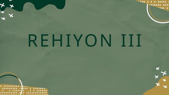 Rehiyon III: Gitnang Luzon | PDF