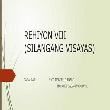 REHIYON-VIII-NICO-AT-MARKNEL-REPORT.pptx