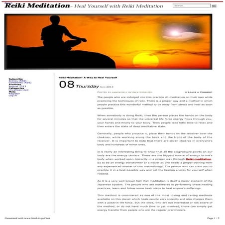 Hatsu rei-ho-a-basic-japanese-reiki-technique | PDF