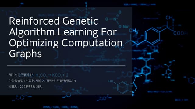 Reinforced Genetic Algorithm Learning For Optimizing Computation Graphspdf