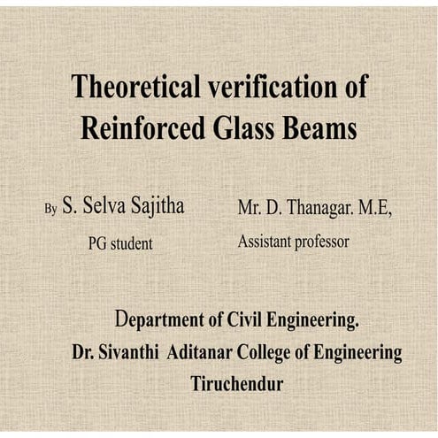 Reinforced glass beam | PDF