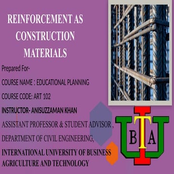 REINFORCEMENT AS CONSTRUCTION MATERIALS.pptx