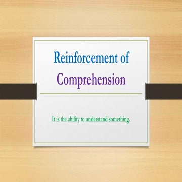 reinforcement of comprehension.pptx