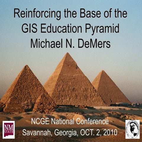 Reinforcing gis pyramid | PPT | Education