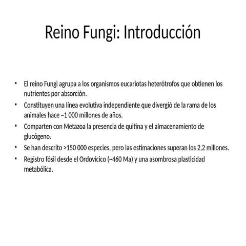 Reino fungi detallado caracteristicas y clasificacion | PPTX