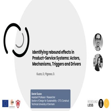 Identifying rebound effects in product-service systems: actors ...