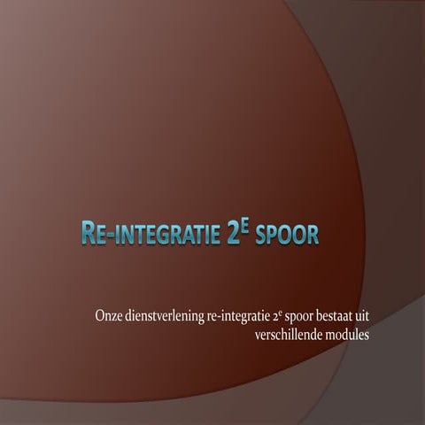 Re Integratie 2e Spoor | PPTX