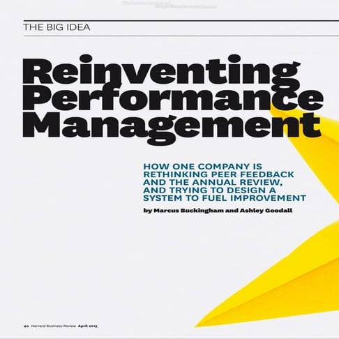 Reinventing performance management | PDF