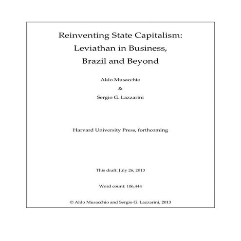 Reinventing state capitalism | PDF