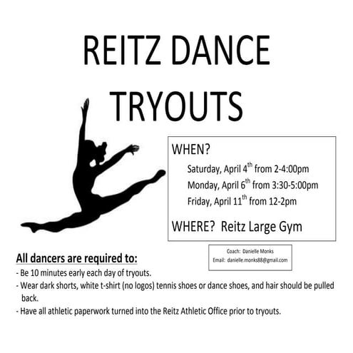 Reitz dance tryouts flyer | PDF