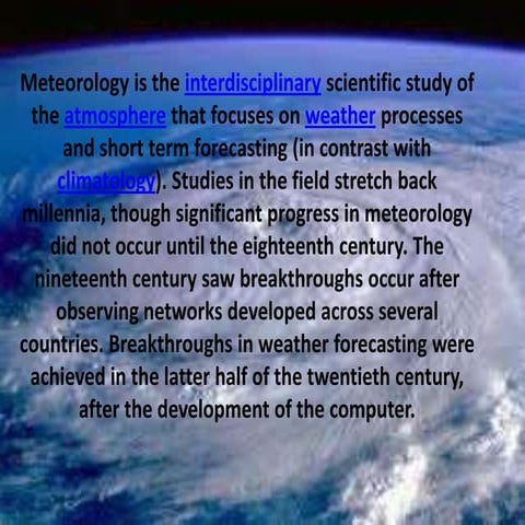 History of meteorology.. | PPTX