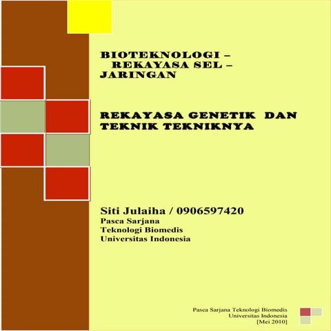 Rekayasa genetik dan teknik | PPT