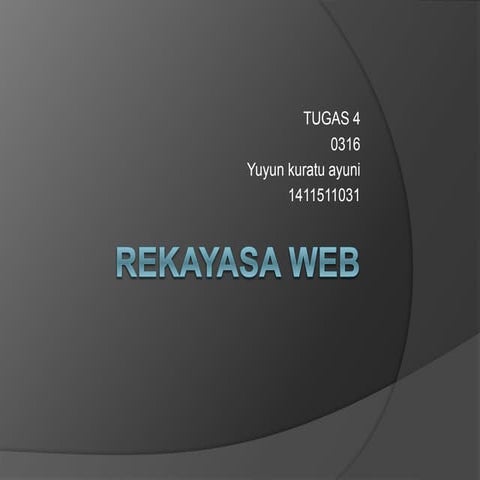 Rekayasa web tugas 4 | PPT