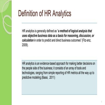 Evolution of HR Analytics.pptx MODULE ONE | PPTX
