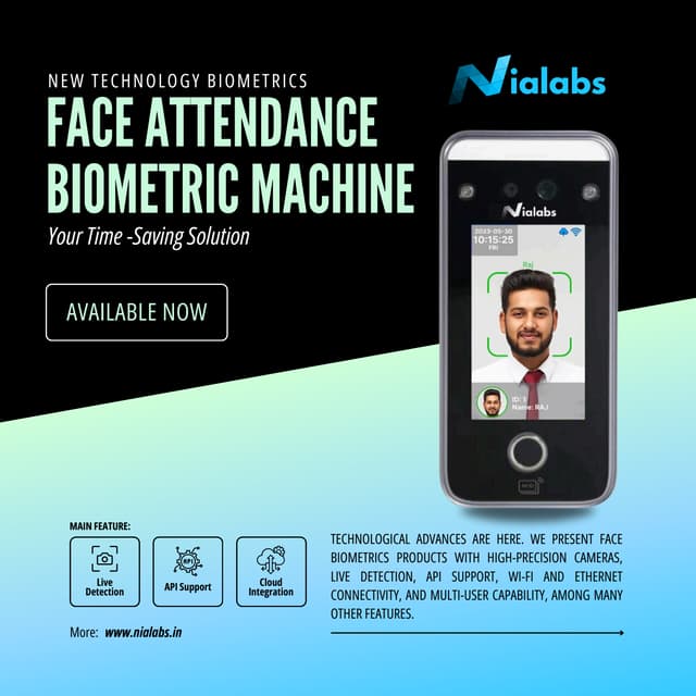 Face Attendance Biometric Machine: Your Time-Saving Solution | PDF