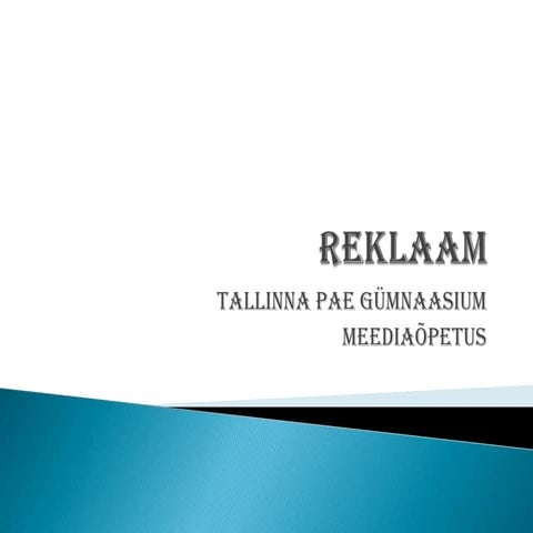 Reklaam | PPTX