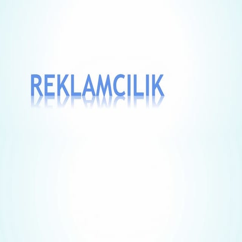 Reklamcılık 6.hafta | PPT