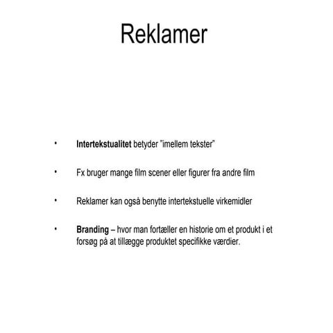 Reklamer 1 | PPT
