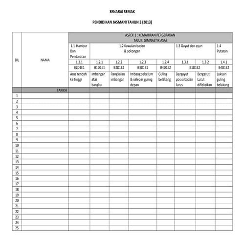 Rekod transit pj thn 3 | DOC