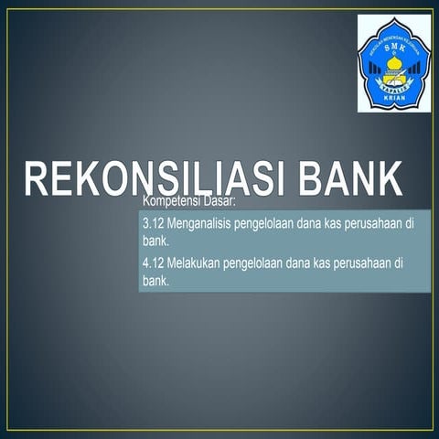 Rekonsiliasi bank | PPT