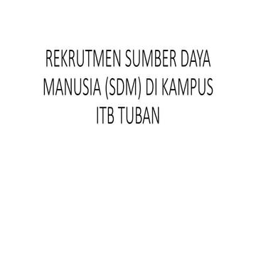 REKRUTMEN SUMBER DAYA MANUSIA (SDM).pptx