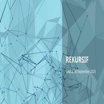 Materi Kombinatorika _ Pertemuan 8 - REKURSIF.pptx