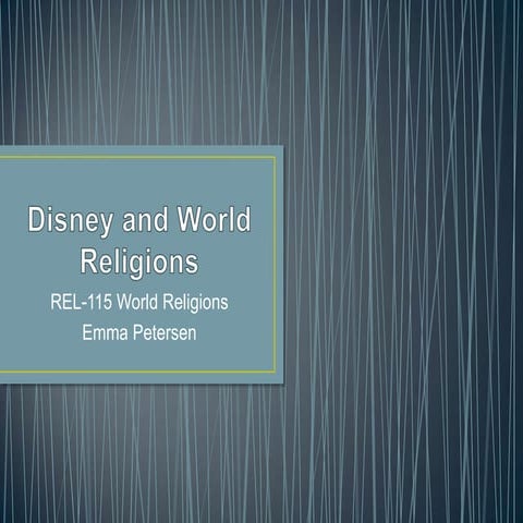 Rel 115 disney and world religions | PPTX | Islam | Religion & Spirituality