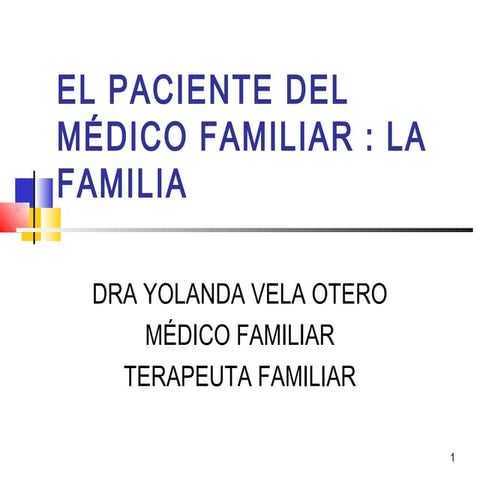 El Paciente, La familia y el Medico familiar | PPT