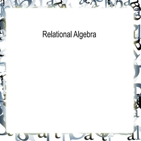 Relal | PPT | Databases | Computer Software and Applications