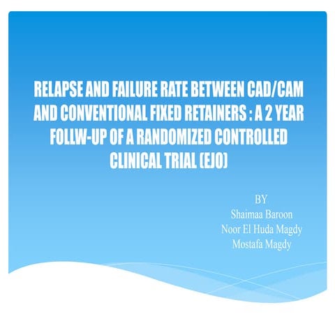 RELAPSE AND FAILURE RATE BETWEEN CAD.pptx