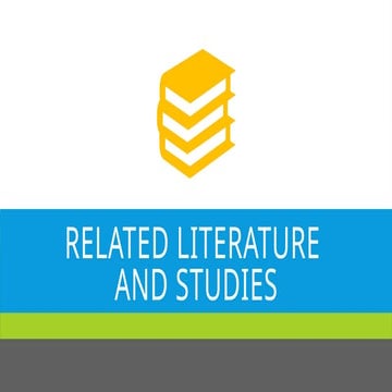 Related Literature and Related Studies | PPTX