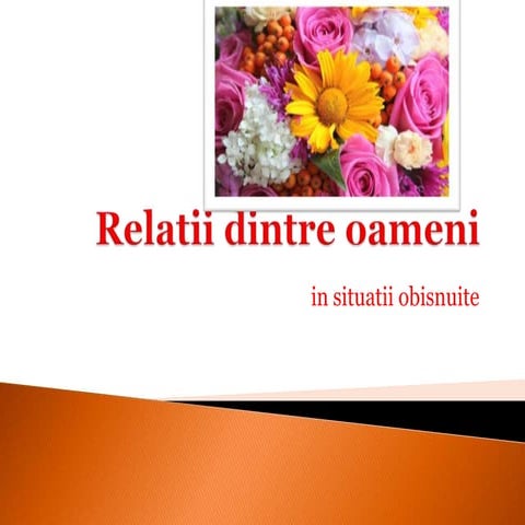 Relatii dintre oameni | PPTX