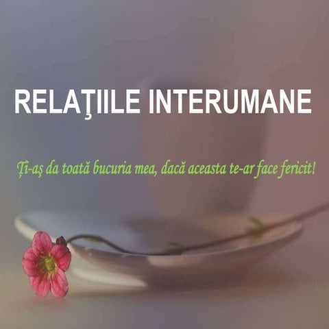 Relatiile interumane | PPSX