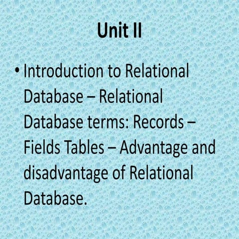 Relational Database Pptx Databases Computer Software And Applications