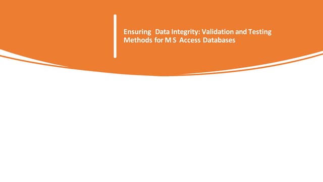 Relational Database Data Validation And Testing Part 4 Sc Pptx