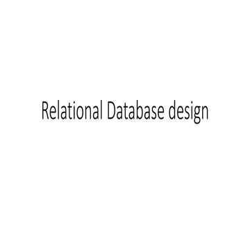 Relational Database Designpptx Databases Computer Software And Applications