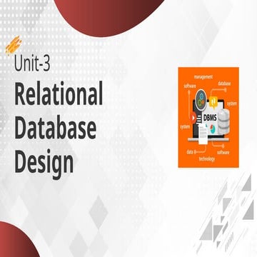Relational Database Design Pptx Realtional Ppt