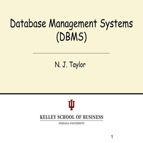 Relational database management system | PPT
