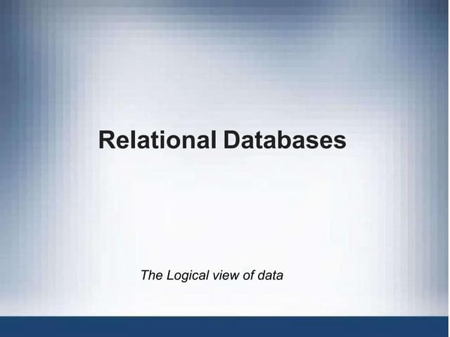Dbms relational model | PPT