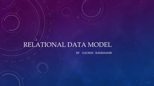 Relational Data Modeldte Gfiygkuyuy Pptx