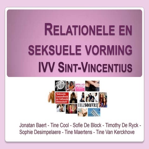 Relationele en Seksuele Vorming in het IVV | PPT | Education