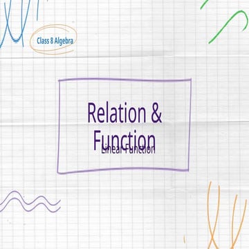 Relation & Function Case Study Math Presentation in Colourful Doodle ...