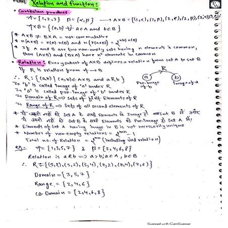 Relations and Functions _ Short Notes .pdf