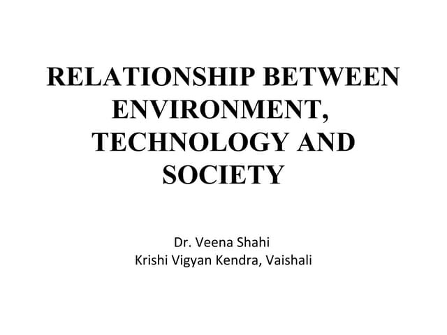 Effects of technology to environment | PPTX | Science